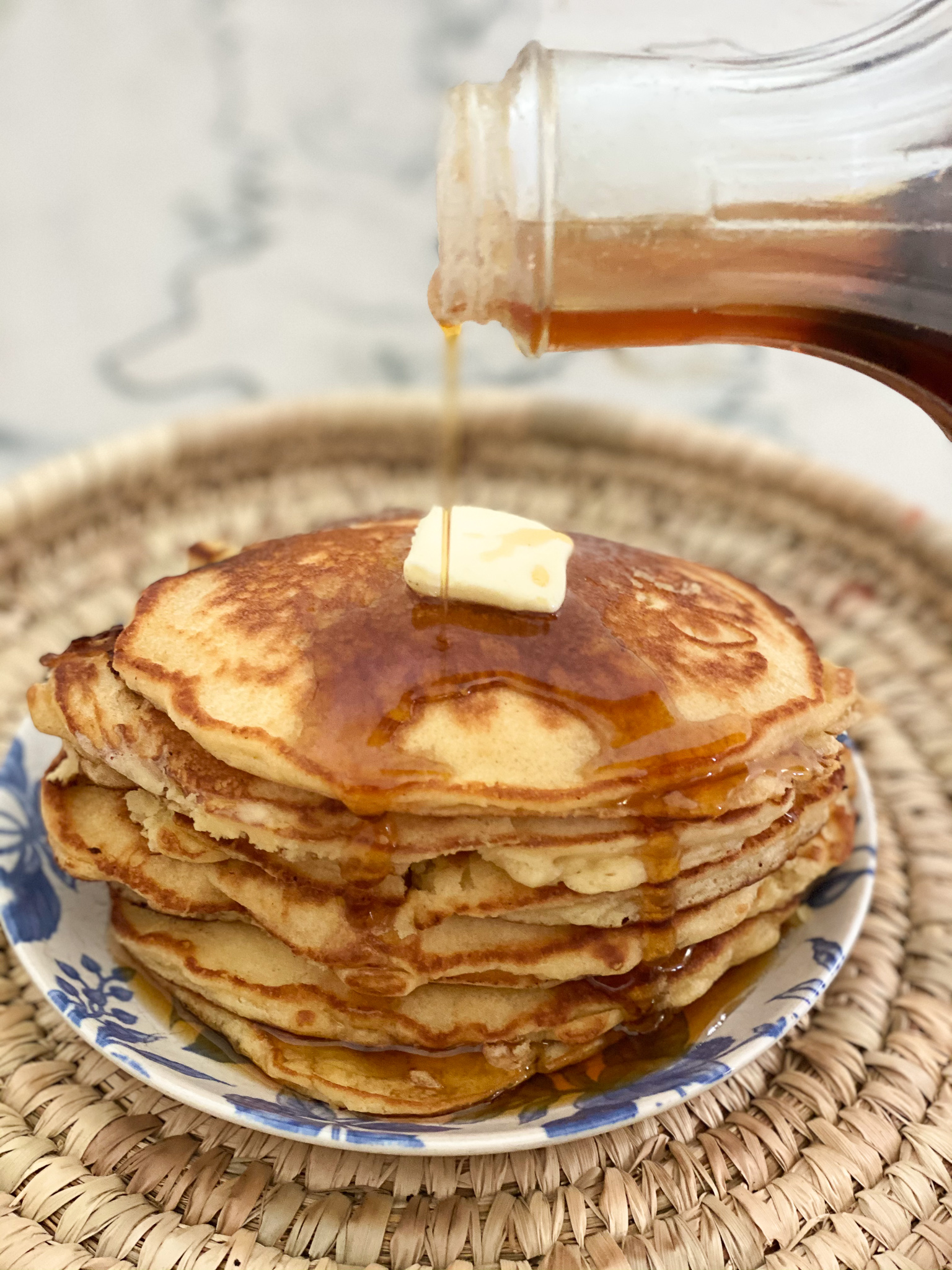 Brown Sugar Pancakes - lizasfarmhouse.com