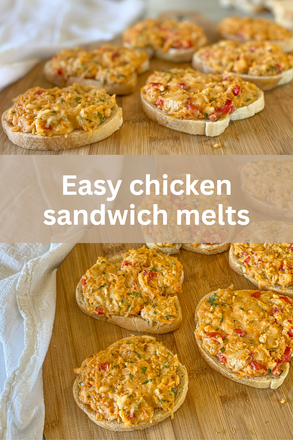 chicken sandwich melts - lizasfarmhouse.com