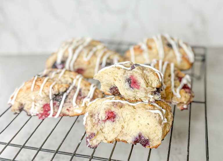 Sourdough discard scone recipe - lizasfarmhouse.com