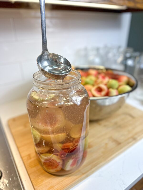 canning homemade fruit juice - lizasfarmhouse.com