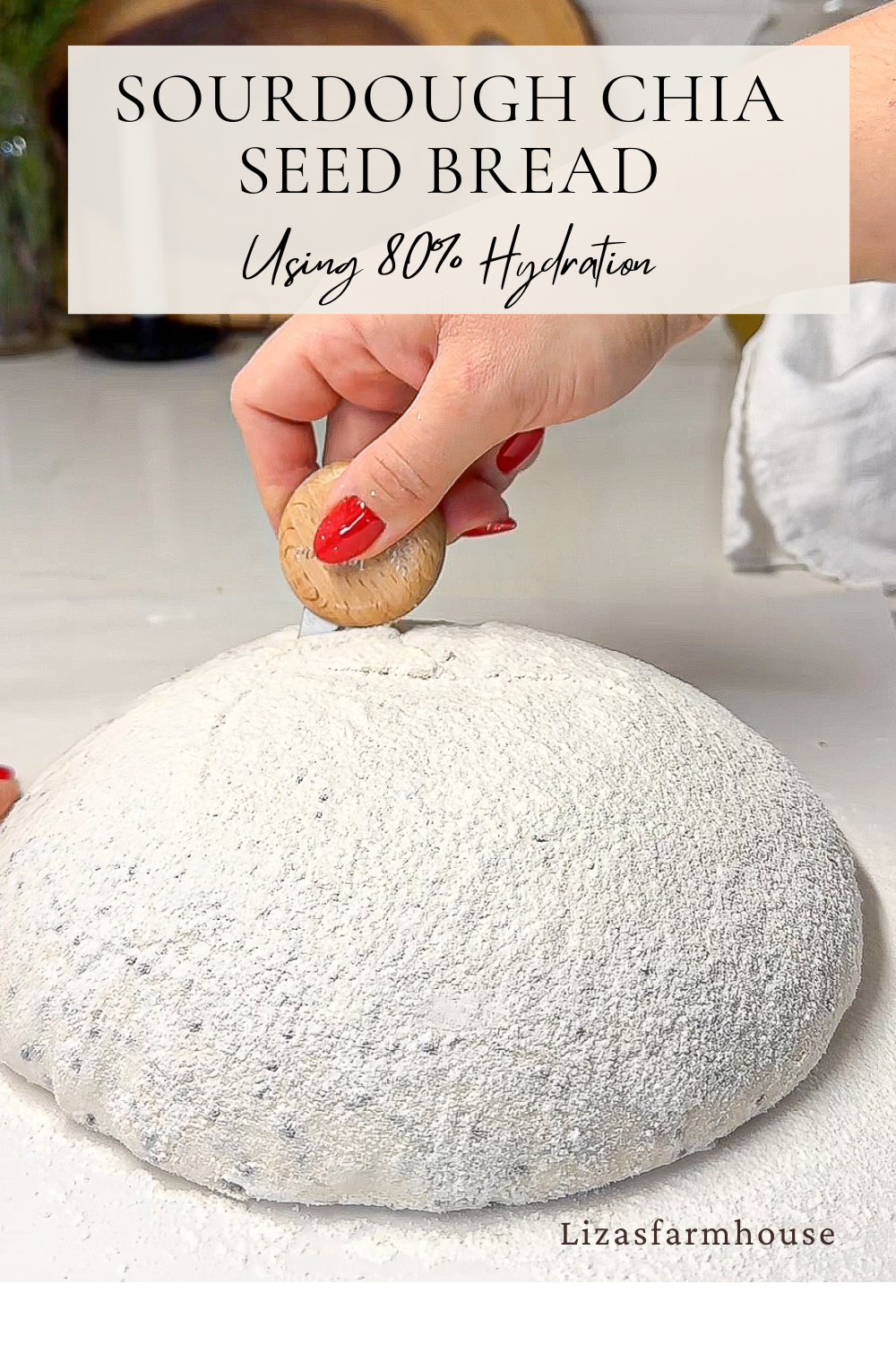 sourdough chia seed bread - lizasfarmhouse.com