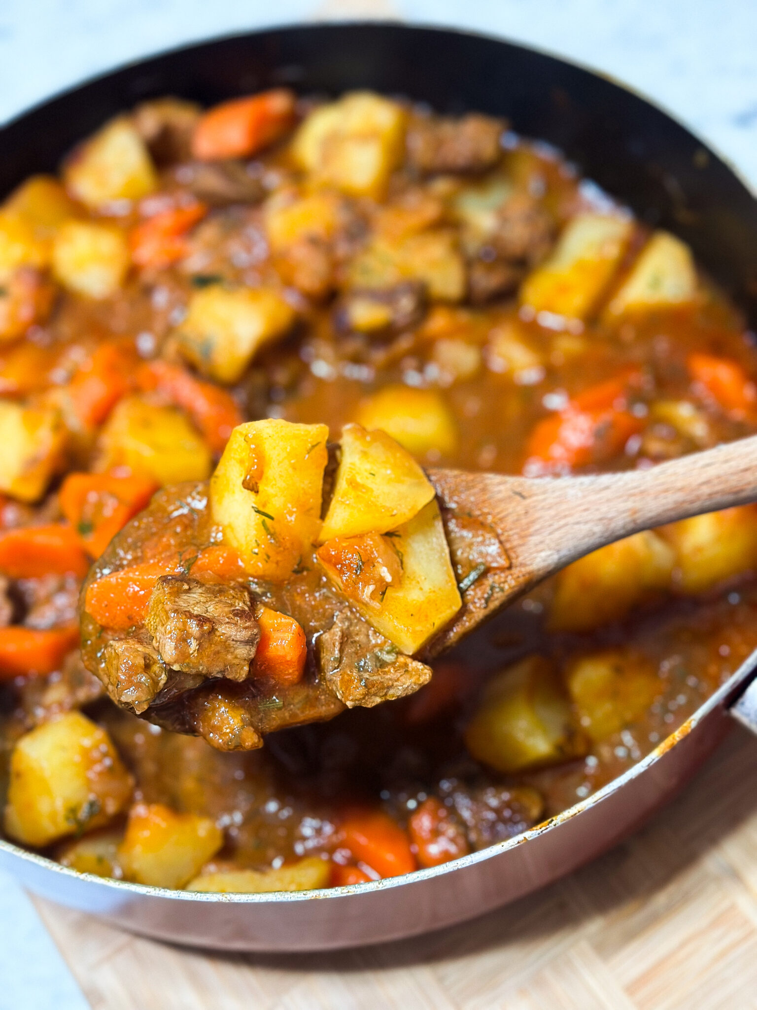 Russian Stew (Zharkoye) - lizasfarmhouse.com