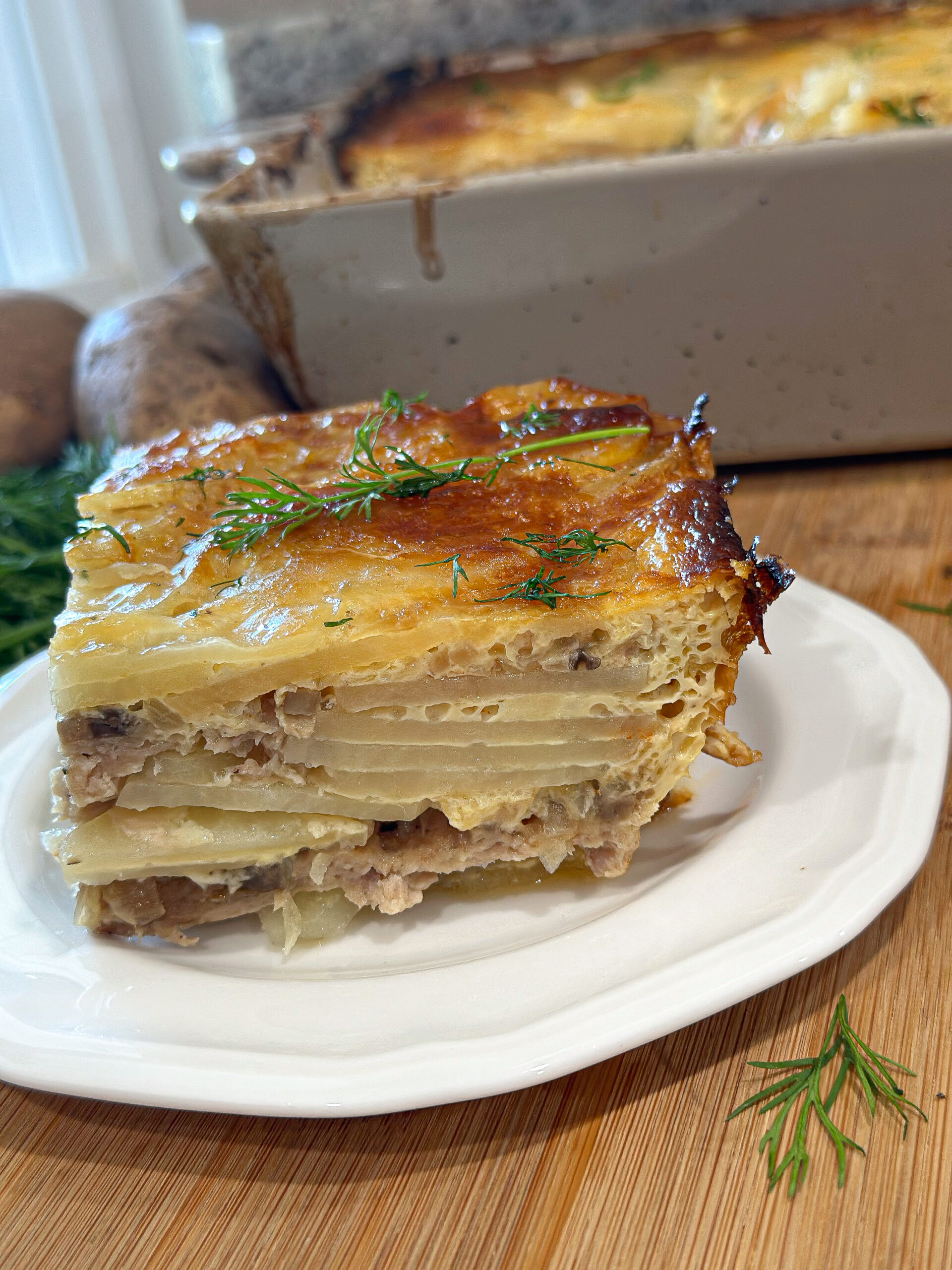 Serbian potato moussaka - lizasfarmhouse.com