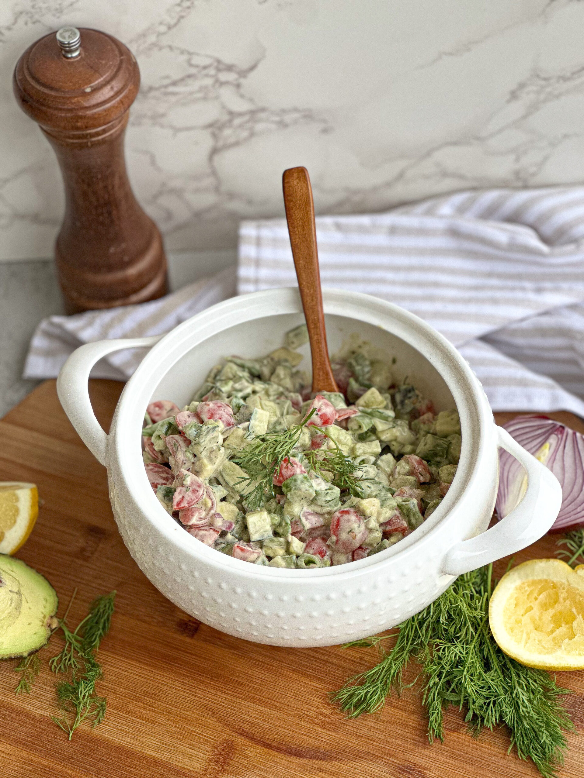 crab salad recipe - lizasfarmhouse.com