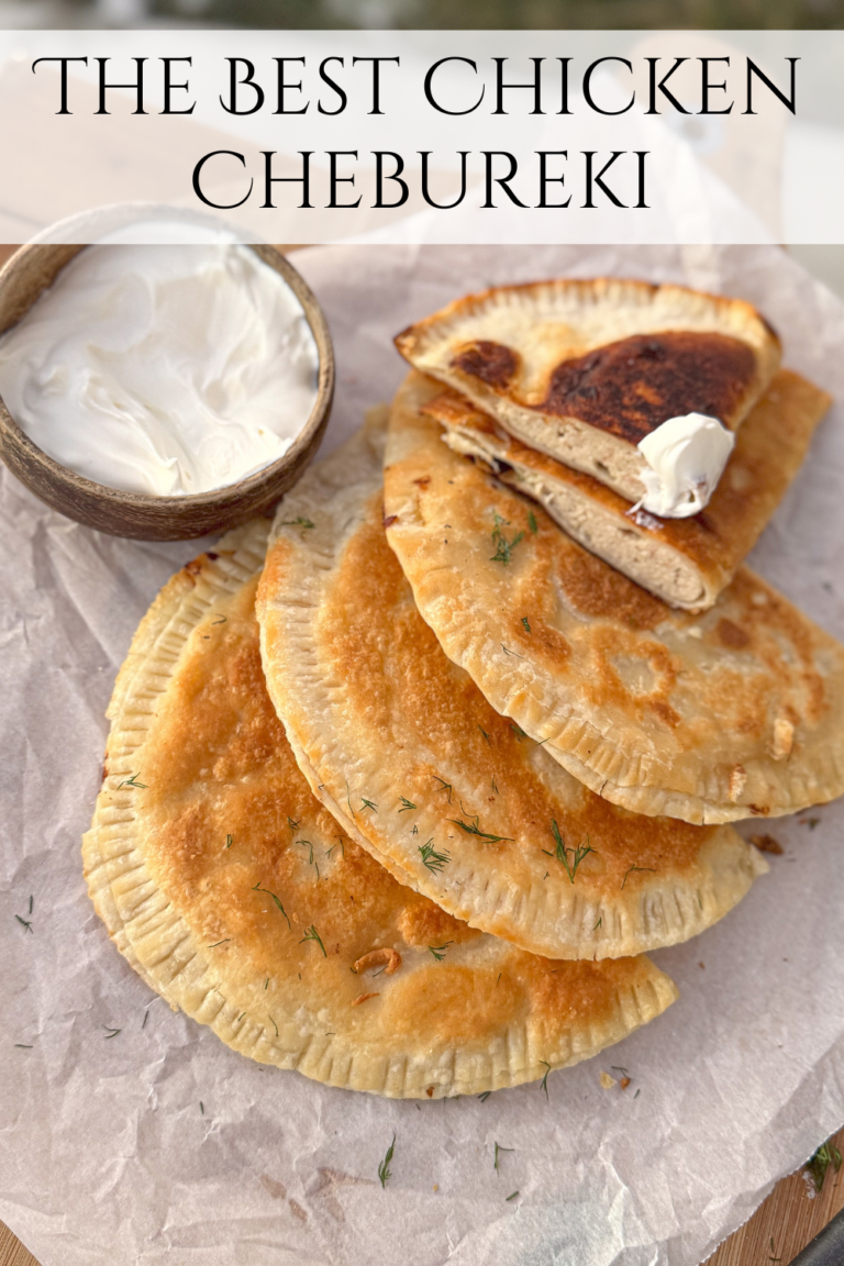 Easy Chicken Chebureki - lizasfarmhouse.com