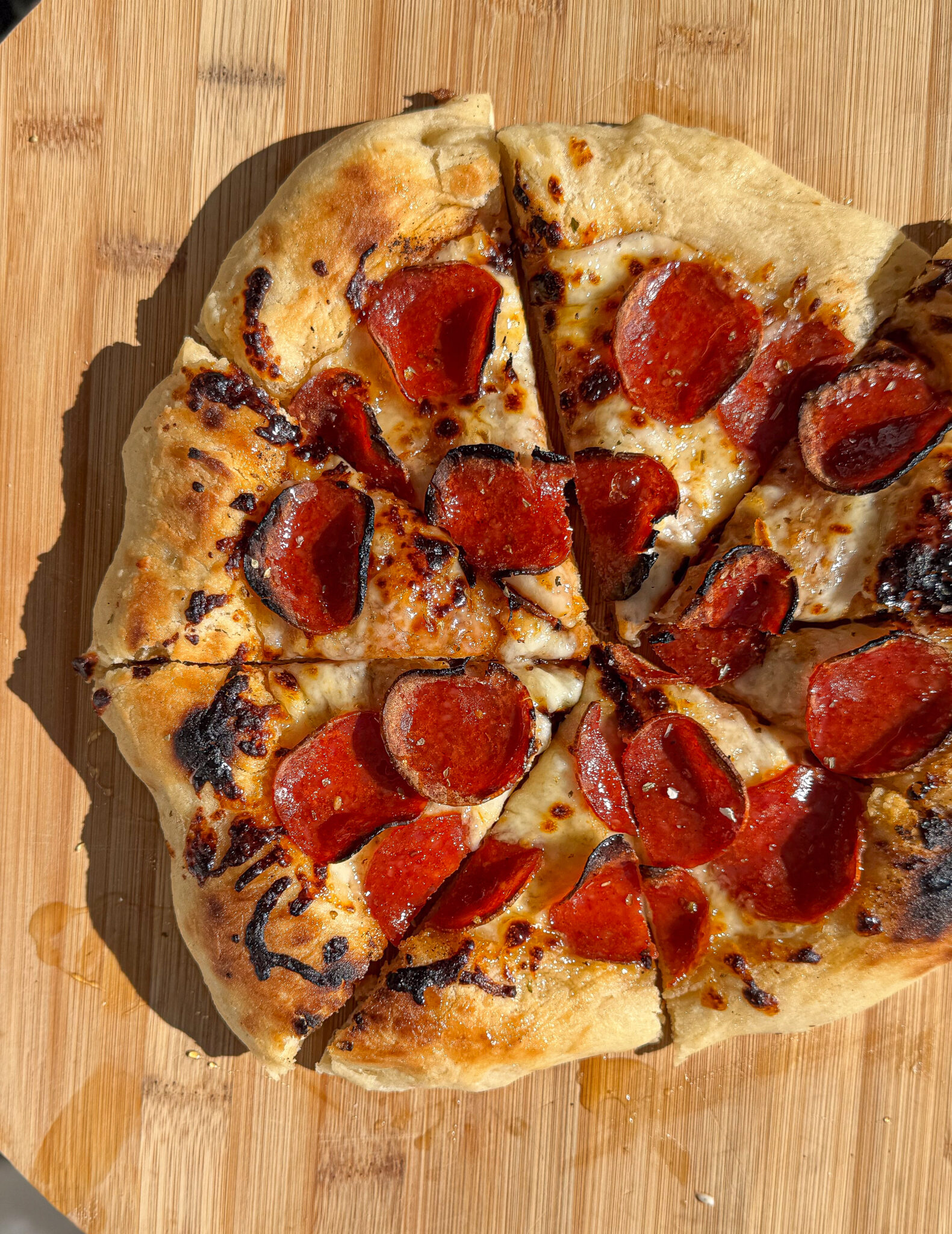 Easy Sourdough Pizza Crust - lizasfarmhouse.com