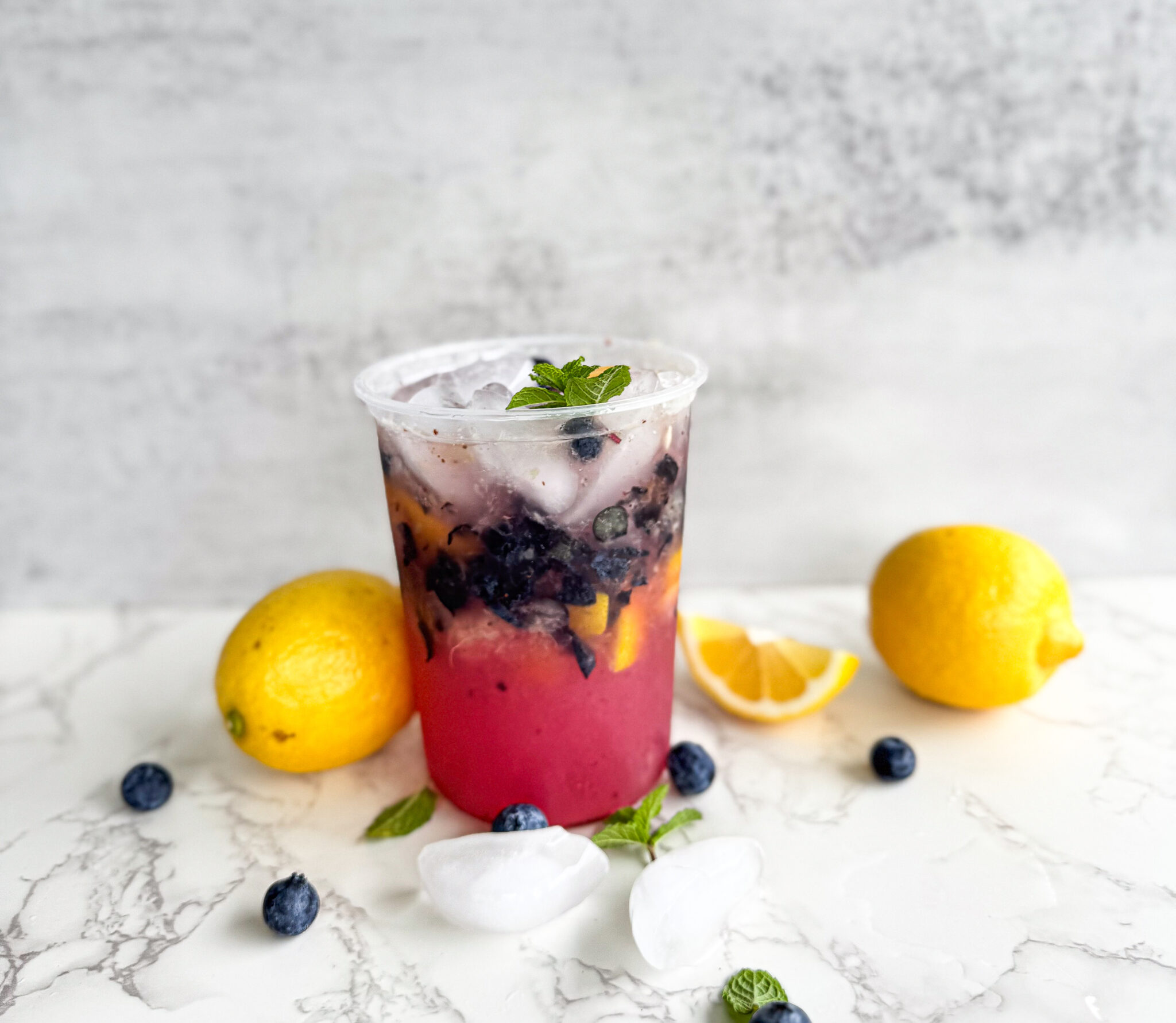 Easy Blueberry Lemonade - lizasfarmhouse.com